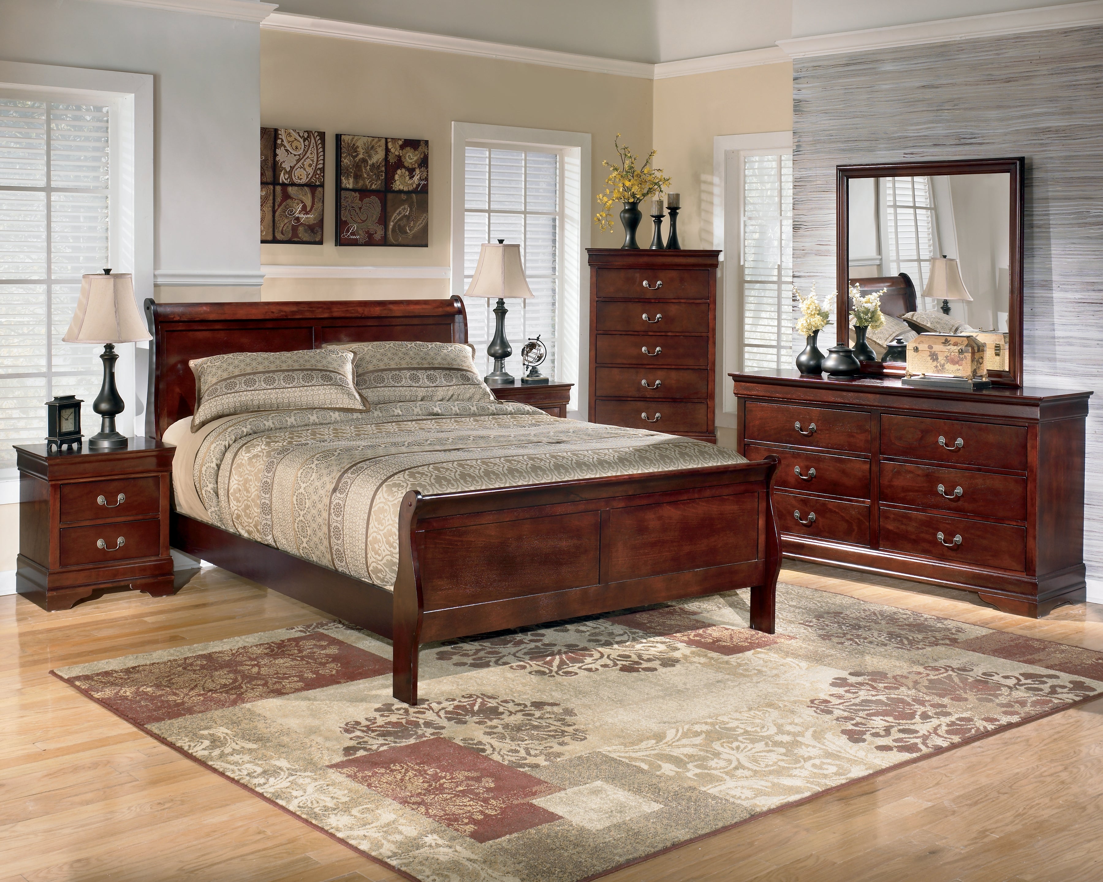 Ashley signature sleigh bed store